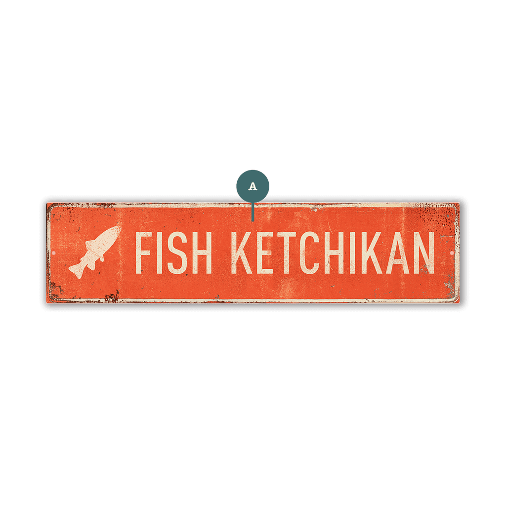 Landmark Fish Custom Signs: Coral - Wall Decor – Old Wood Signs