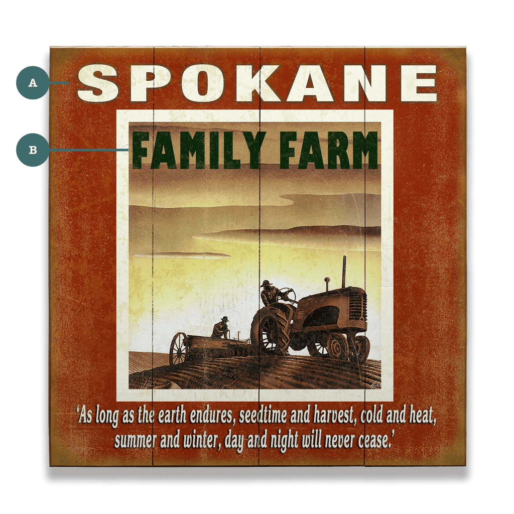 Family Farm - Wood & Metal Wall Art – Old Wood Signs