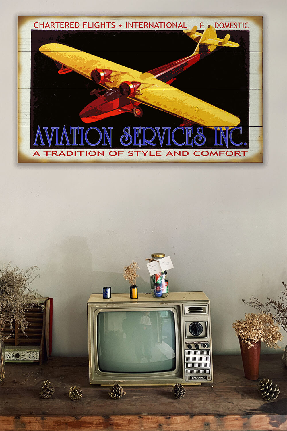 PLANES & TRAINS – Old Wood Signs