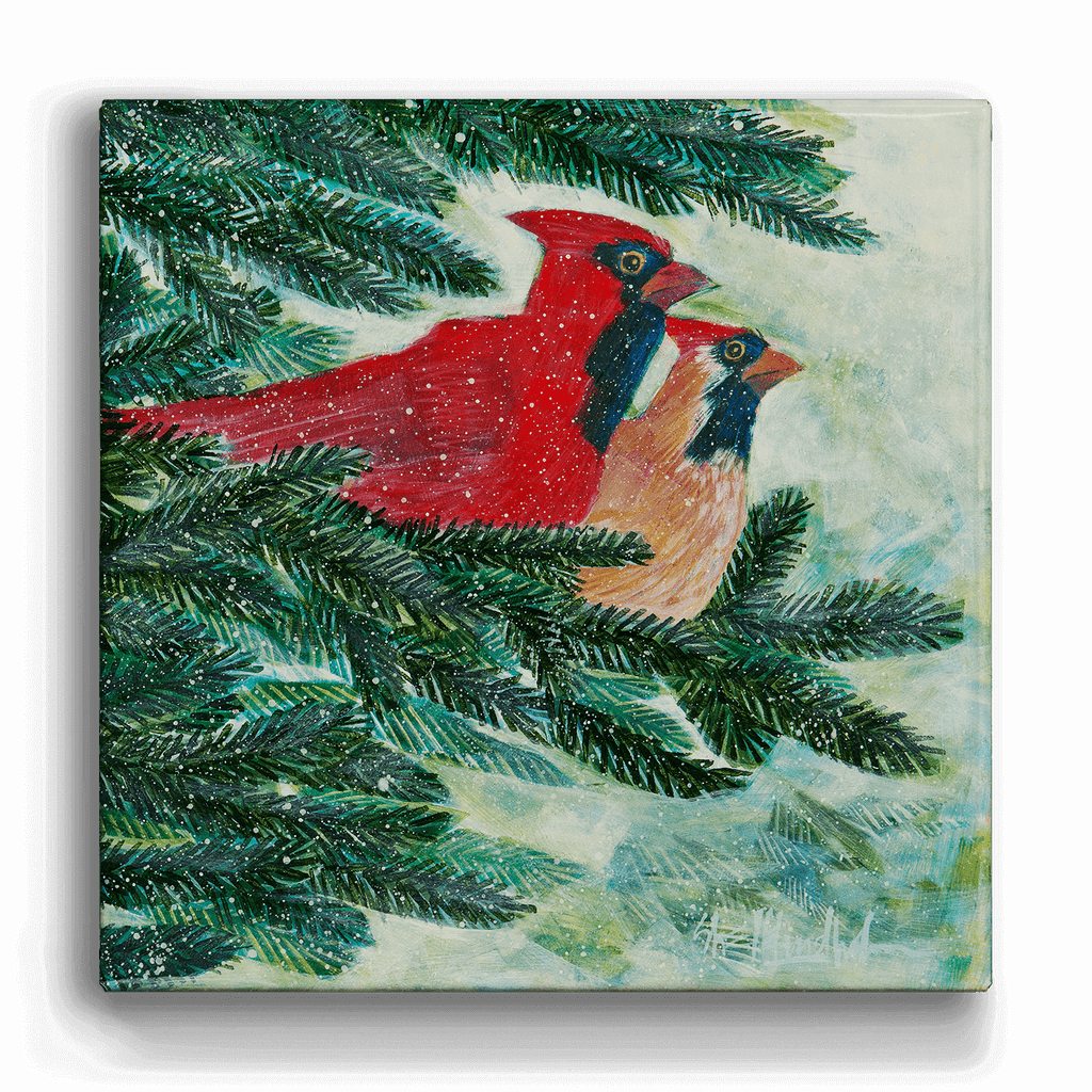 Cardinals - Metal Box Art – Old Wood Signs