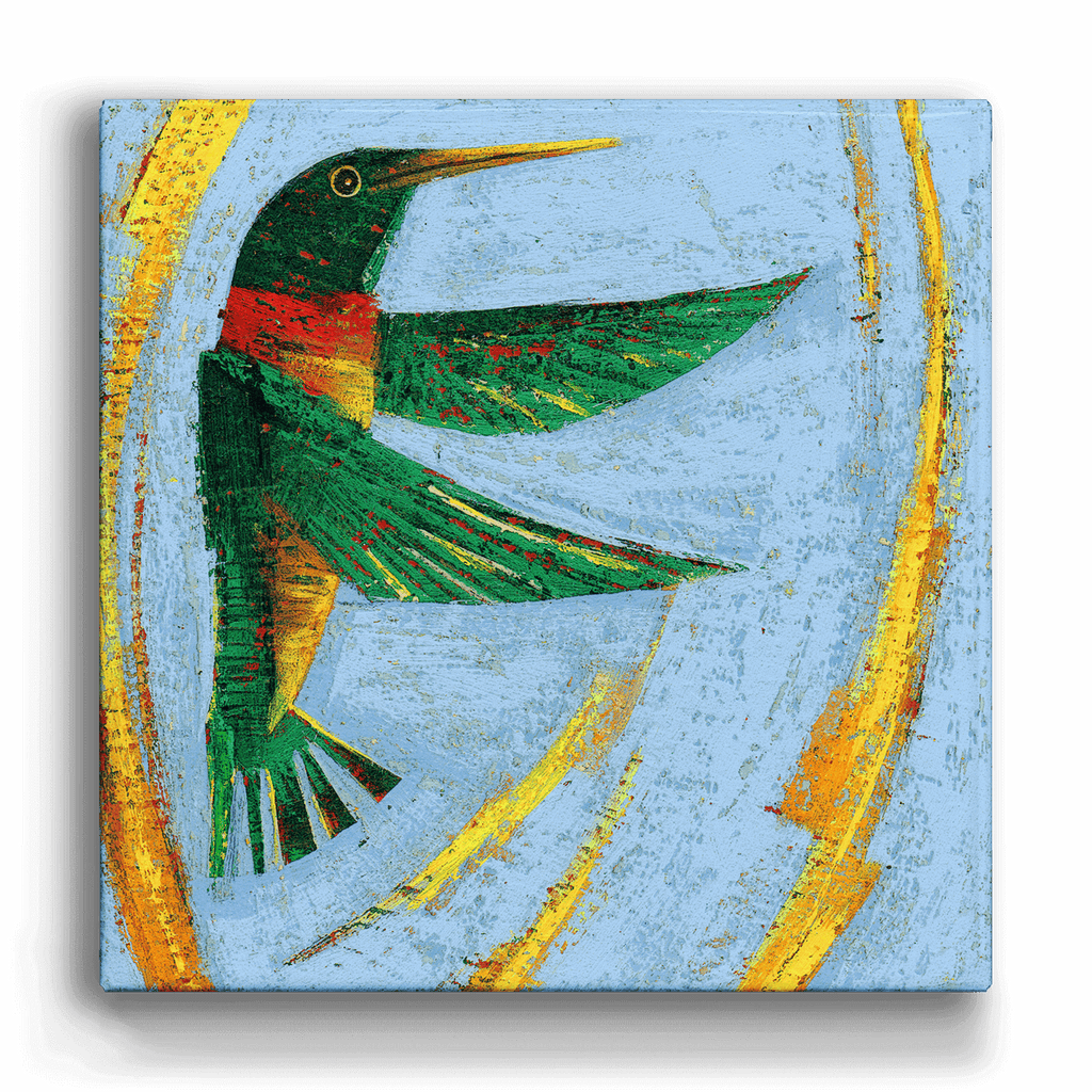 Happy Hummer 1 - Metal Box Art – Old Wood Signs