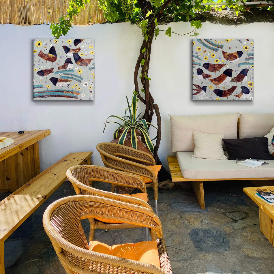 Juncos 1 - Metal Box Art – Old Wood Signs