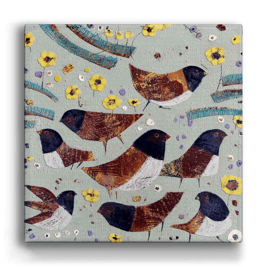 Juncos 2 - Metal Box Art – Old Wood Signs