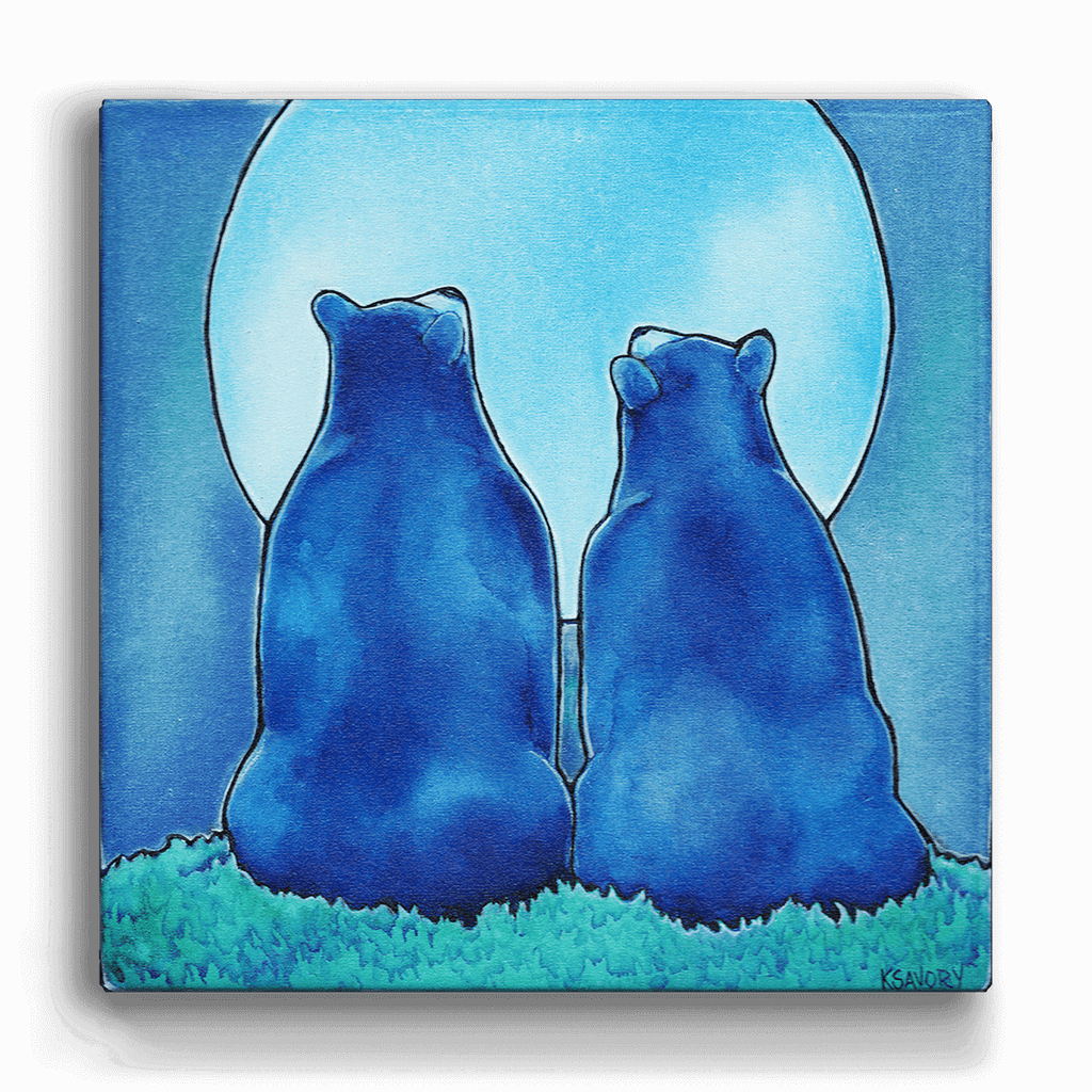 Once in a Blue Moon - Metal Box Art – Old Wood Signs