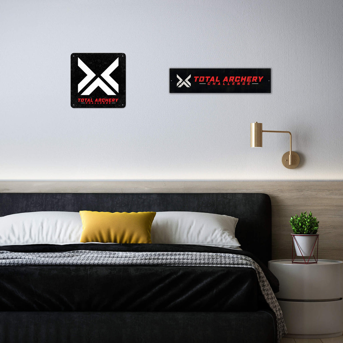 TAC Logo: Black Landmark - Wall Decor – Old Wood Signs