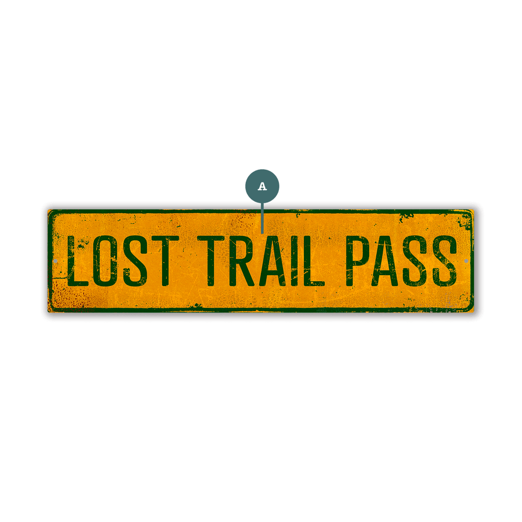Landmark Classic Custom Signs: Yellow 1 - Wall Decor – Old Wood Signs