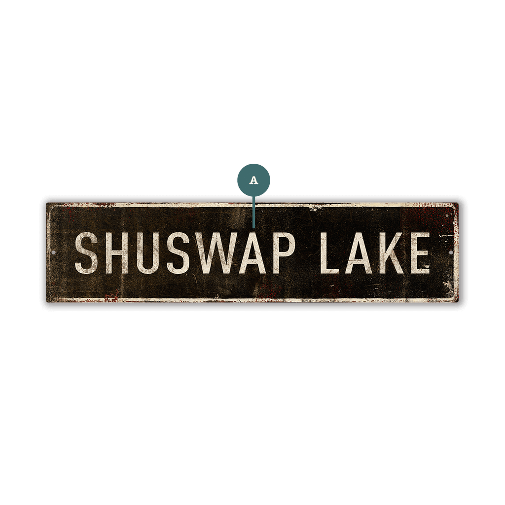 Landmark Classic Custom Signs: Black 1 - Wall Decor – Old Wood Signs