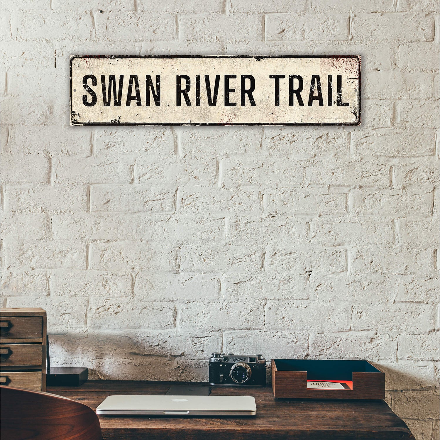 Landmark Classic Custom Signs: White 1 - Wall Decor – Old Wood Signs