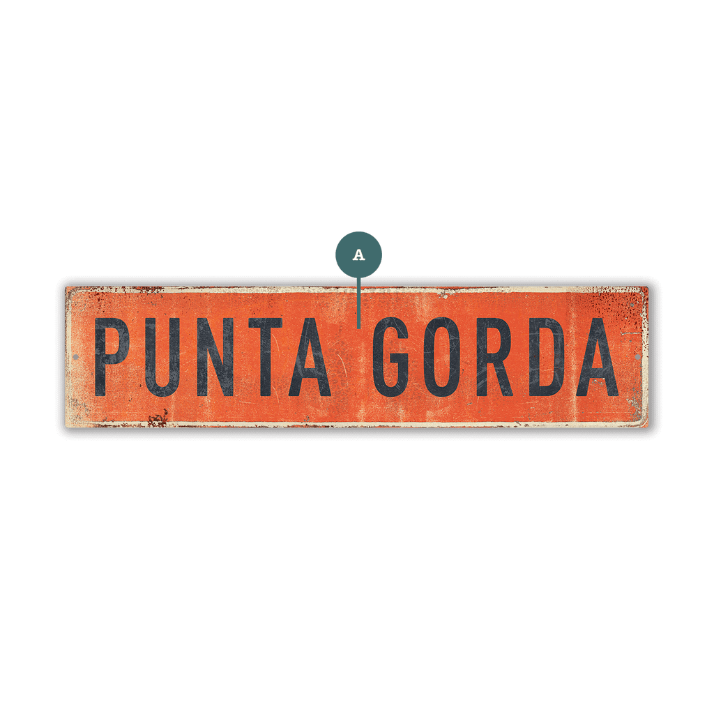 Landmark Classic Custom Signs: Coral 1 - Wall Decor – Old Wood Signs