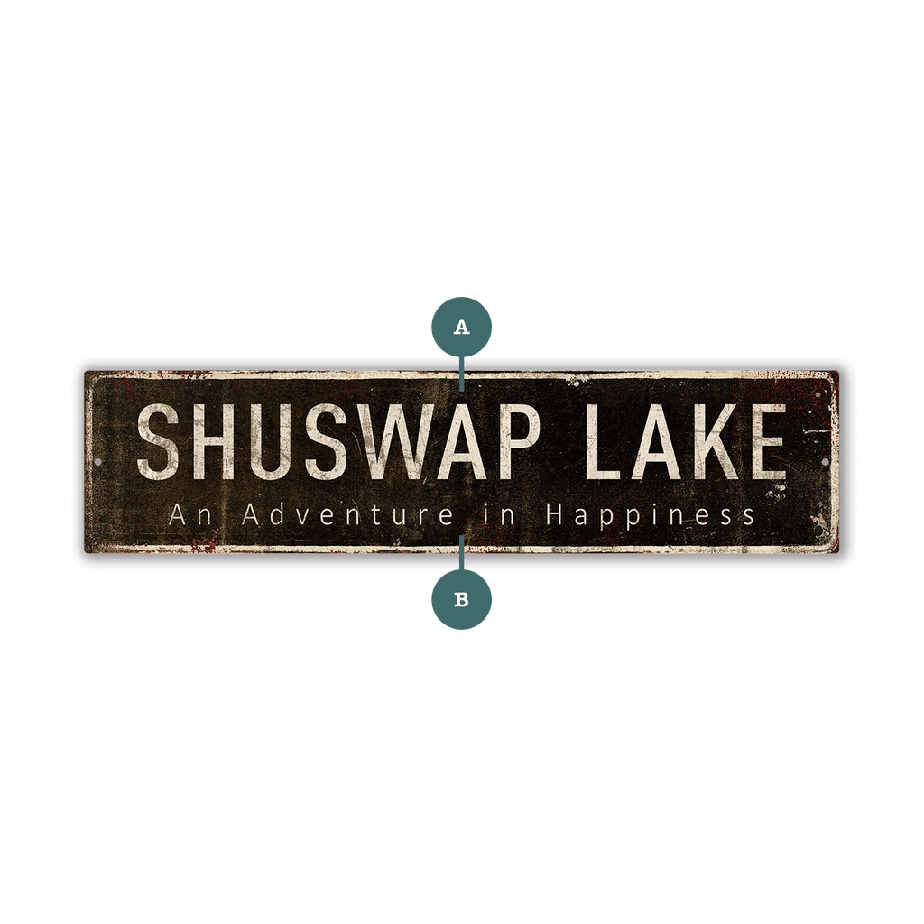 Landmark Classic Custom Signs: Black 2 - Wall Decor – Old Wood Signs