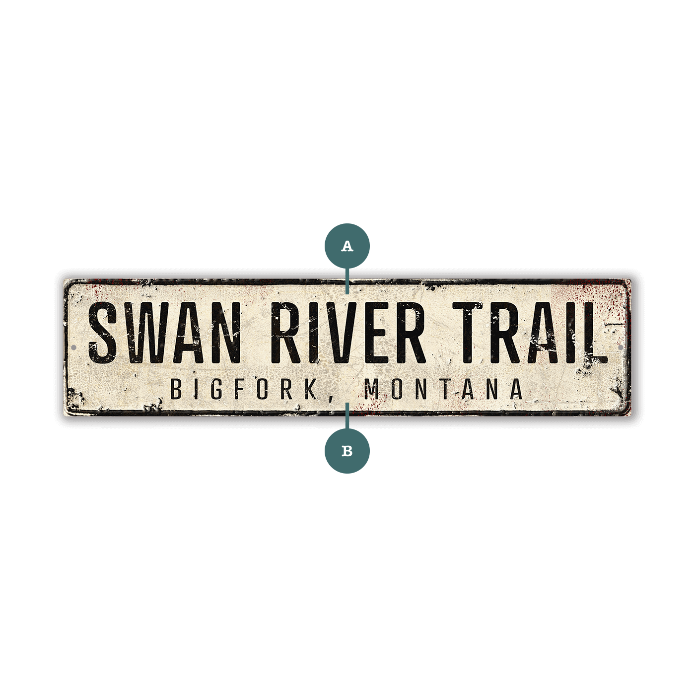 Landmark Classic Custom Signs: White 2 - Wall Decor – Old Wood Signs