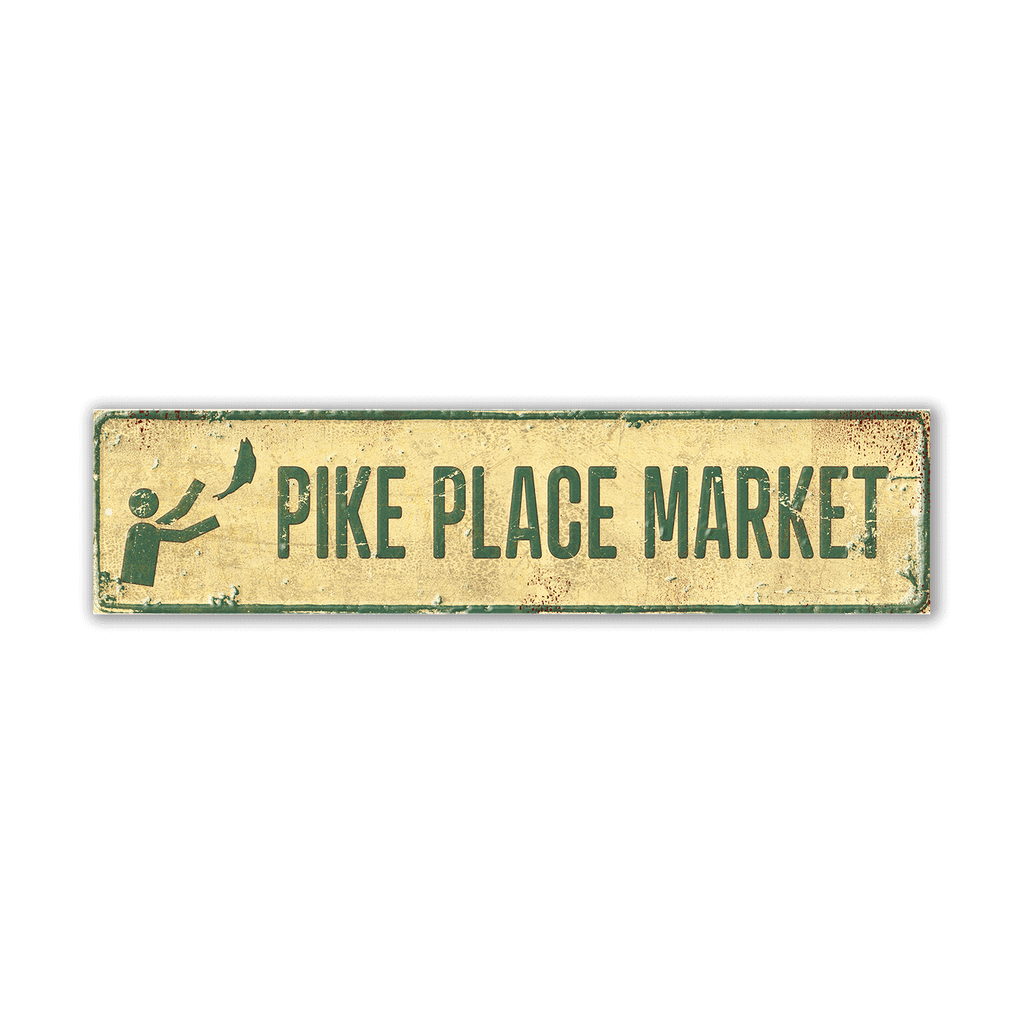Landmark Signs: Pike Place Market - Wall Decor – Old Wood Signs