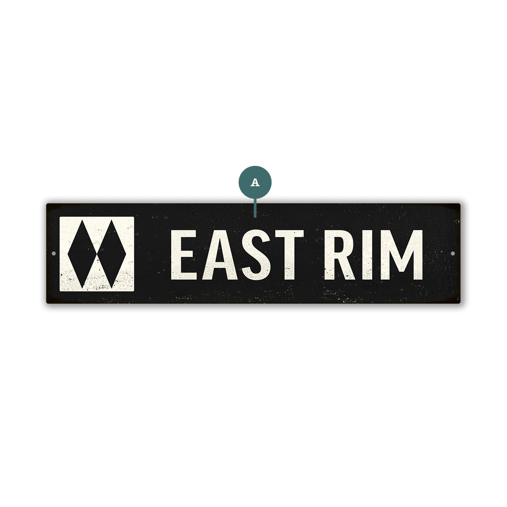 Ski Run Custom Signs: Black Diamond 2 - Wall Decor – Old Wood Signs