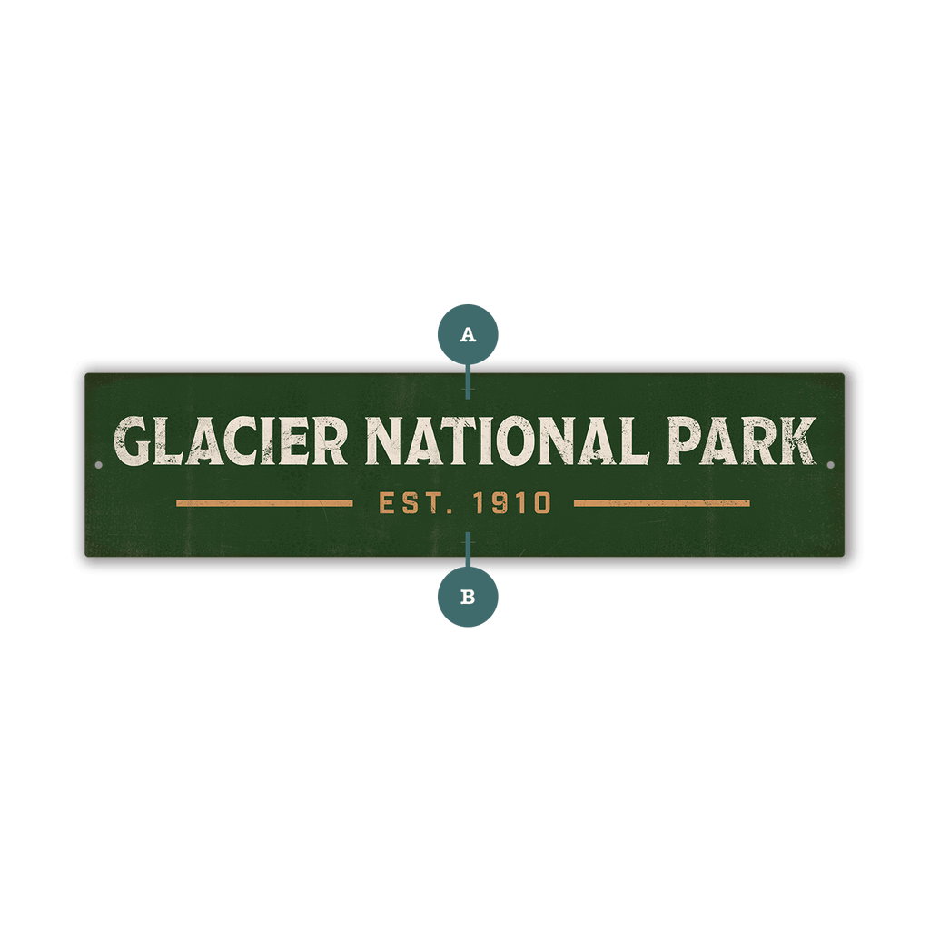 Landmark Signature Custom Signs: Green 2 - Wall Decor – Old Wood Signs