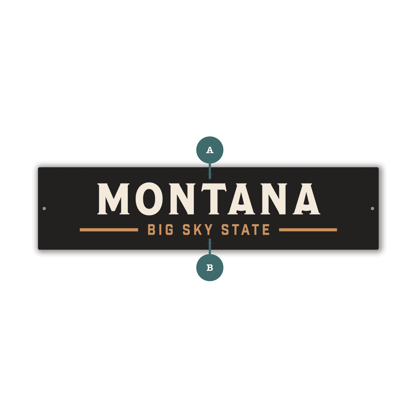 Landmark Signature Custom Signs: Black 2 - Wall Decor – Old Wood Signs