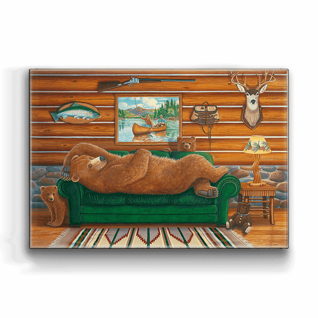 Bear Den - Metal Box Art – Old Wood Signs