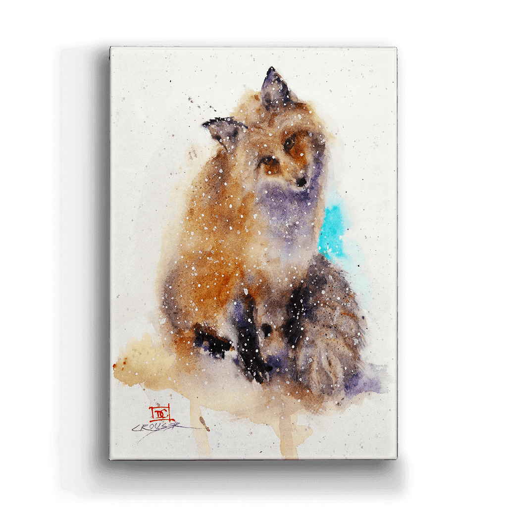 Winter Fox - Metal Box Art – Old Wood Signs