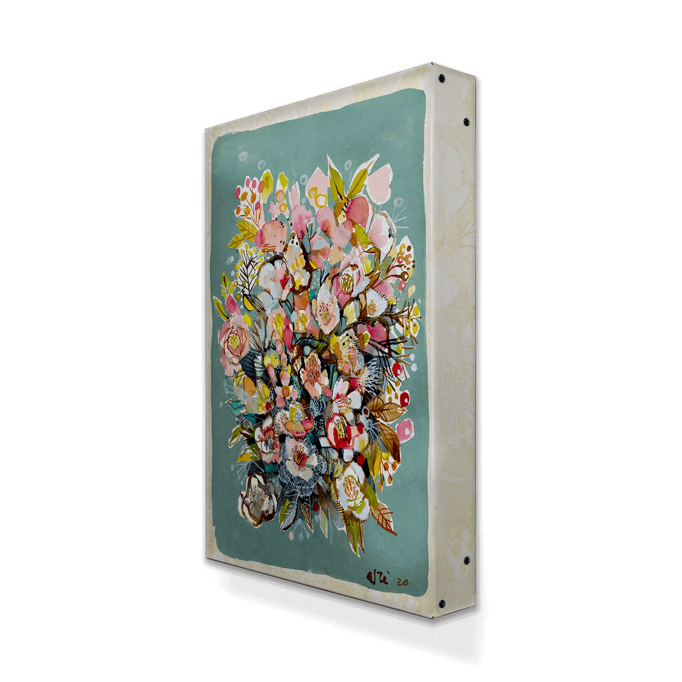Bouquet - Metal Box Art – Old Wood Signs