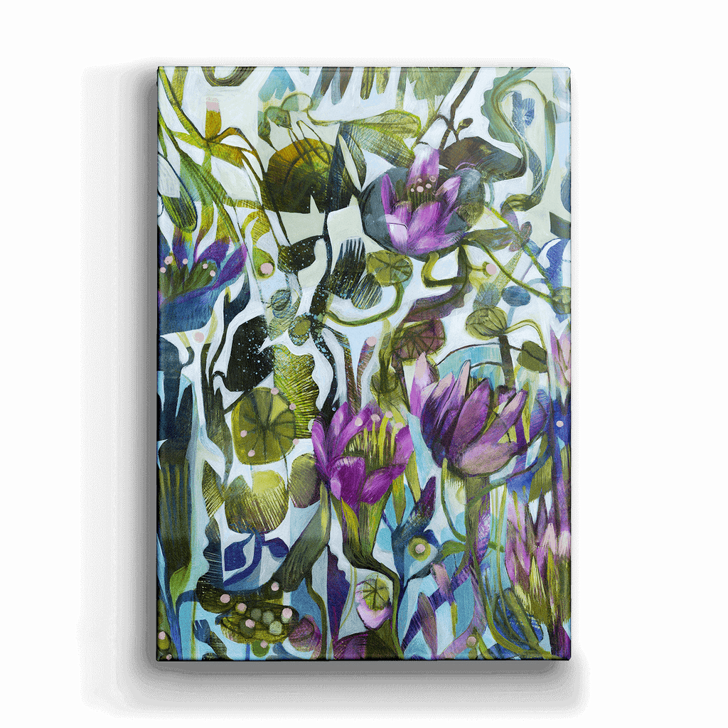 Magenta Flowers - Metal Box Art – Old Wood Signs
