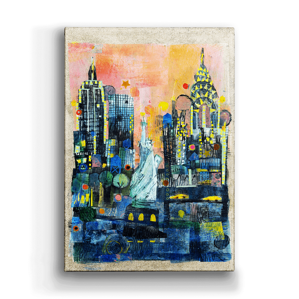 New York - Metal Box Art – Old Wood Signs