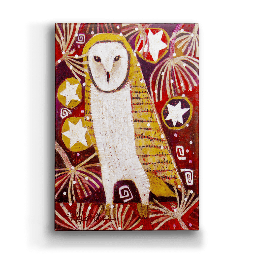 Barn Owl 1 - Metal Box Art – Old Wood Signs
