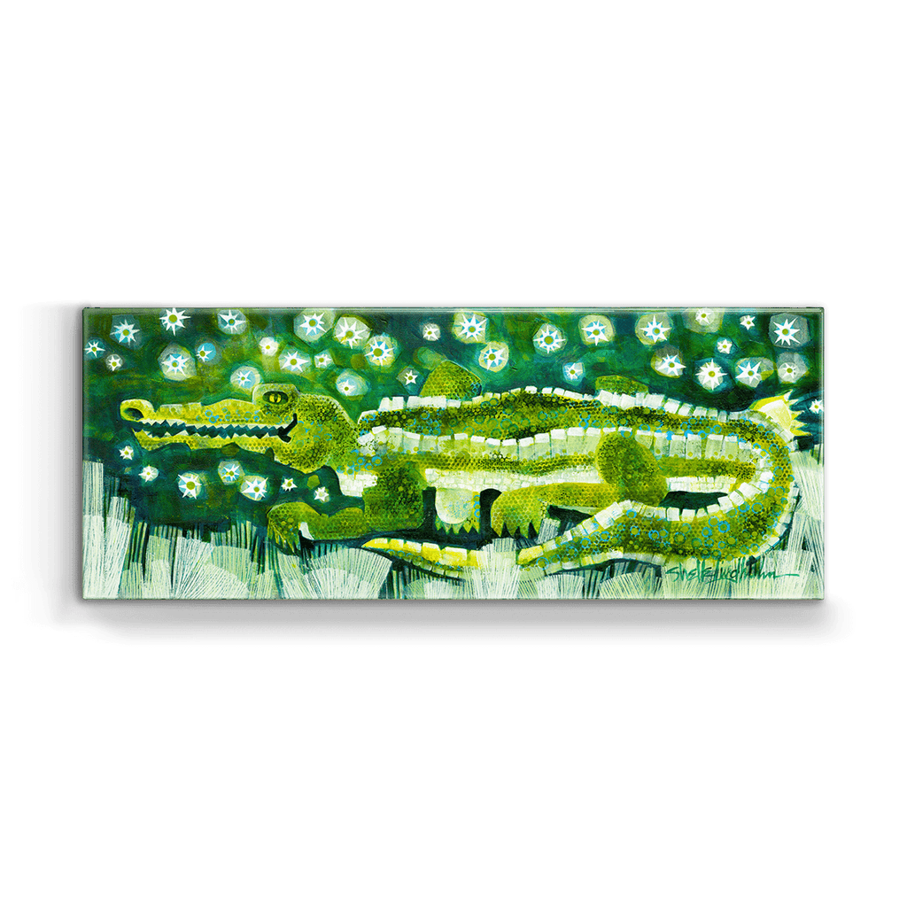 Galloping Gator - Metal Box Art – Old Wood Signs