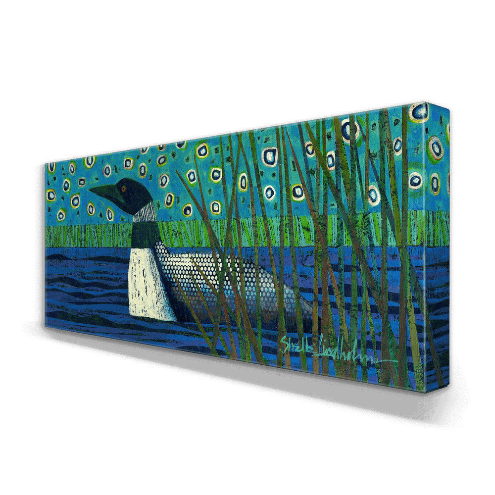 Lone Loon - Metal Box Art – Old Wood Signs