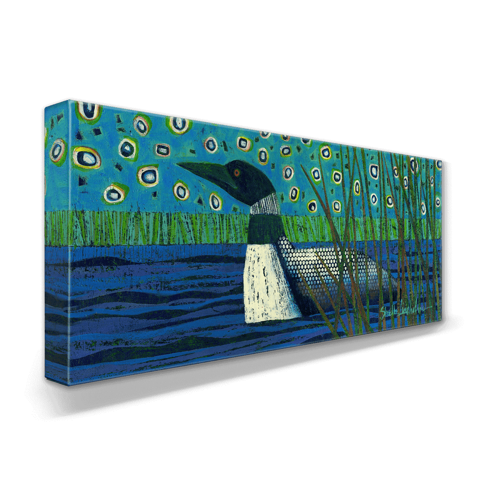 Lone Loon - Metal Box Art – Old Wood Signs