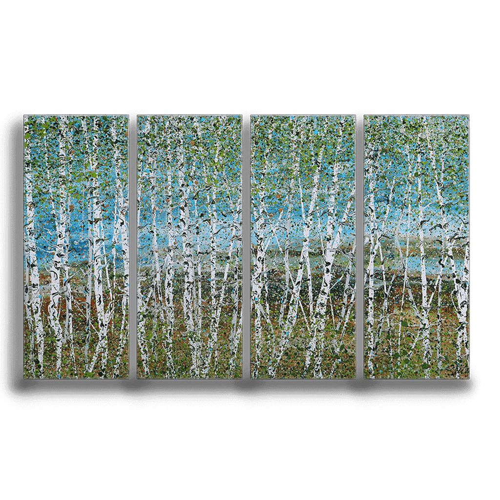Aspen Melody - 4-Panel Metal Box Art – Old Wood Signs