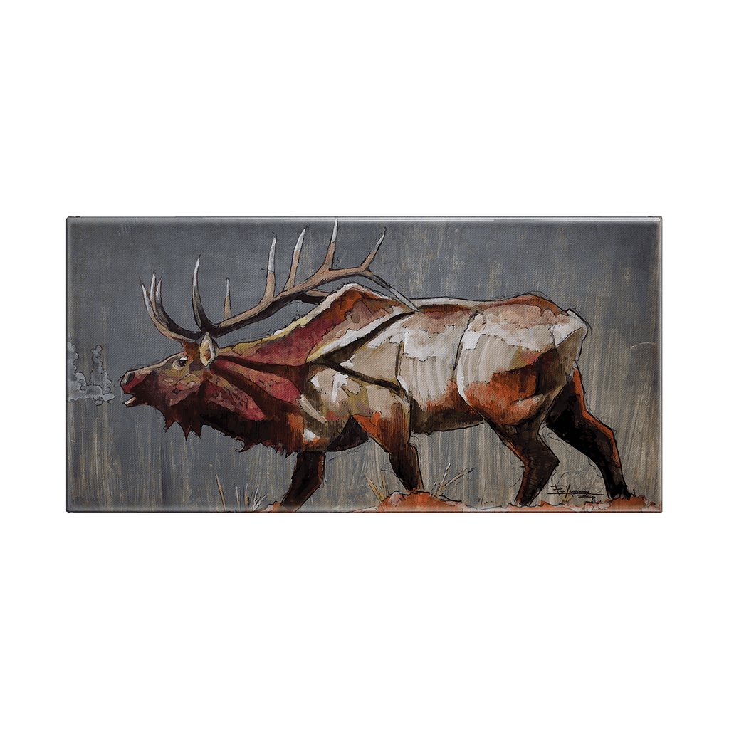 Elk Morning Bugle: Metal Box Art – Old Wood Signs