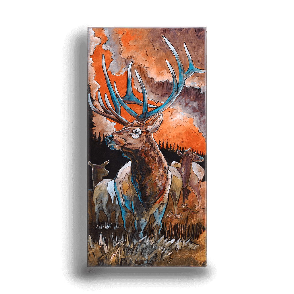BHA Elk: Metal Box Art – Old Wood Signs