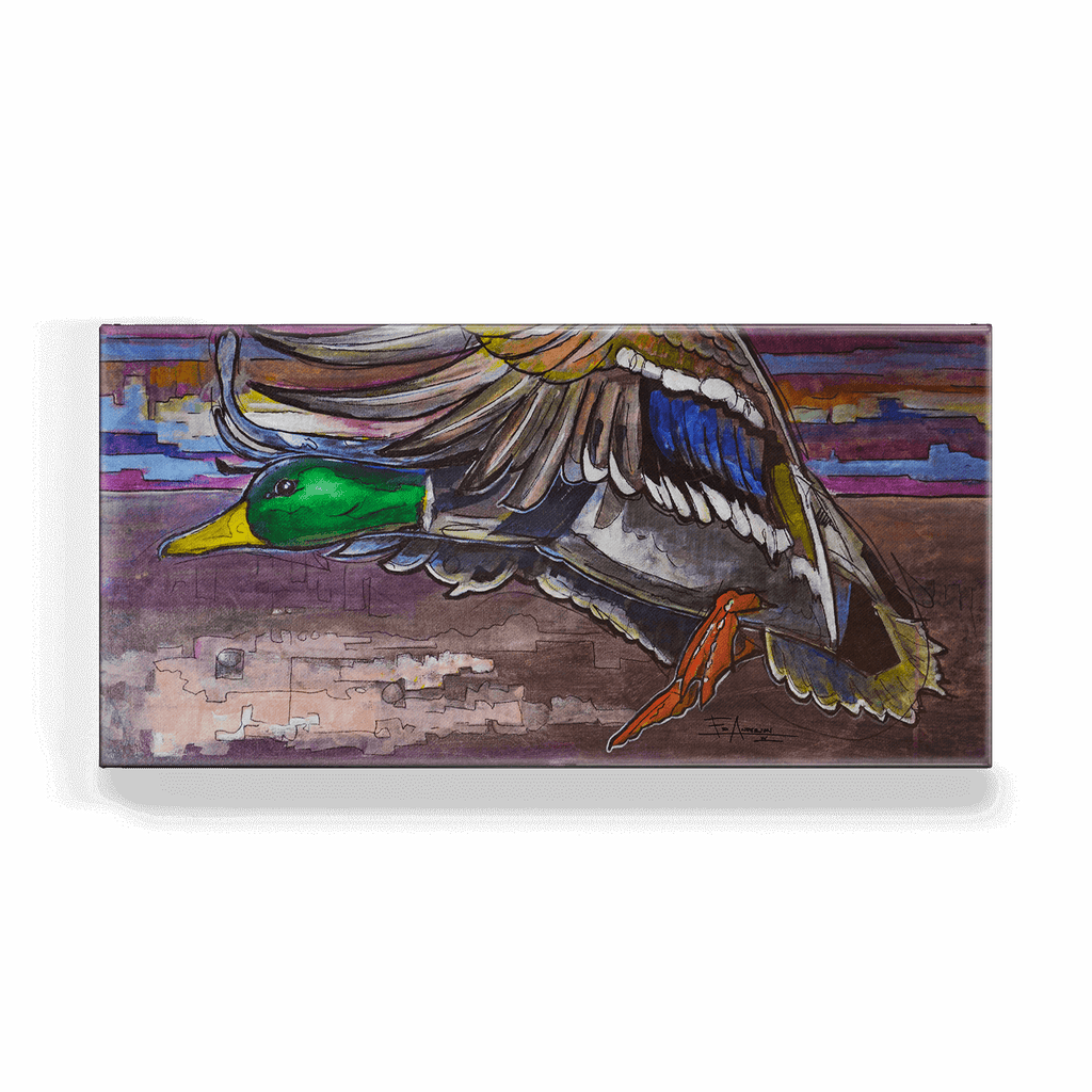 Mallard Majesty: Metal Box Art – Old Wood Signs