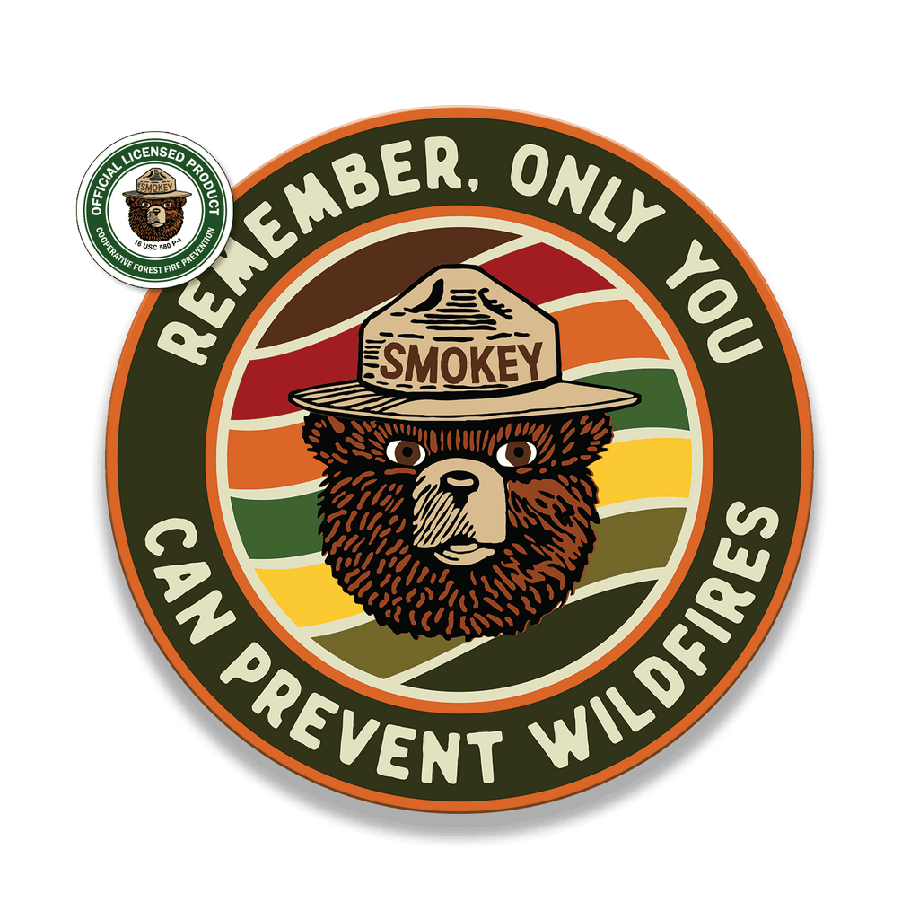 Smokey Bear Remember Circle - Aluminum Shaped Wall Art – Old Wood Signs