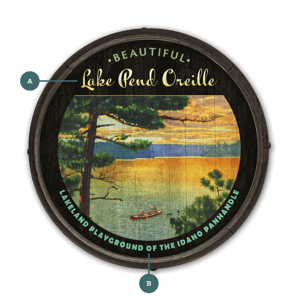 Lakeland Playground - Barrel End Wall Art – Old Wood Signs