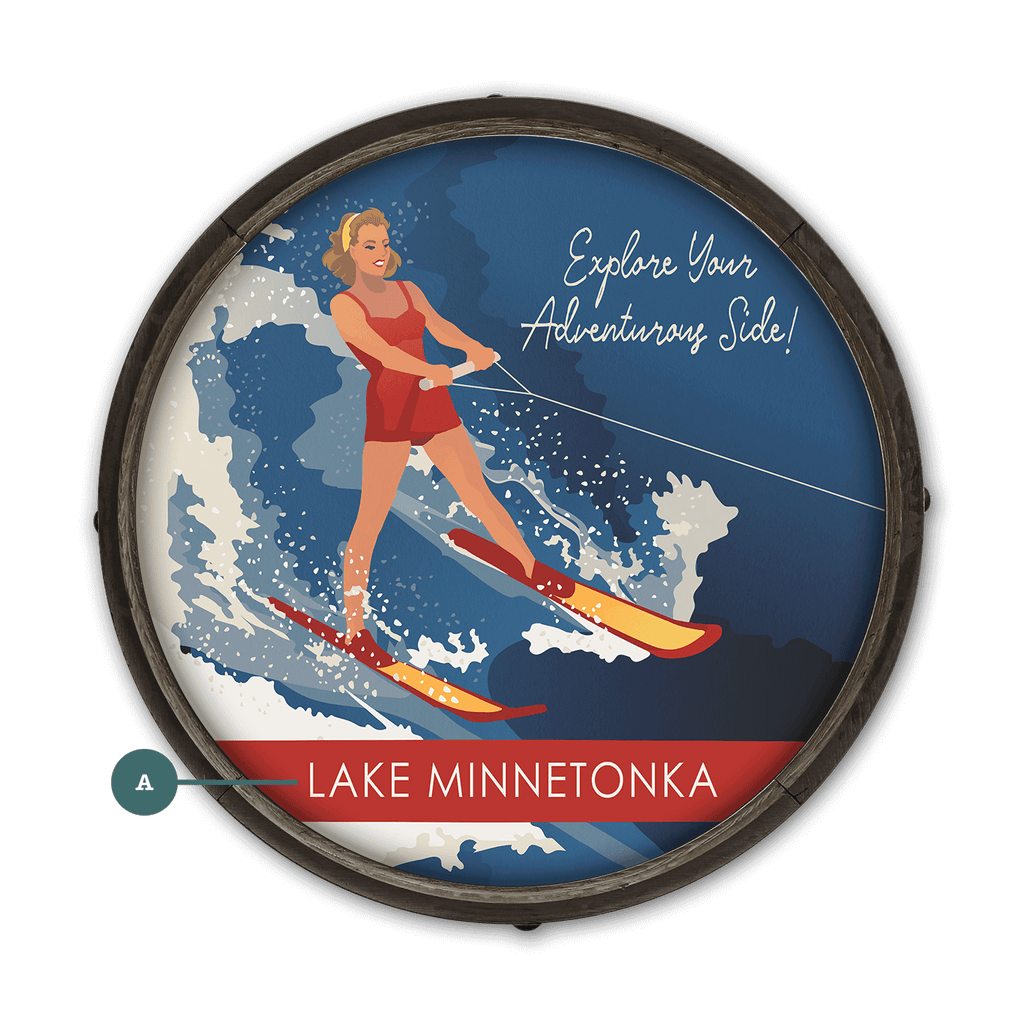 Explore Your Adventurous Side - Barrel End Wall Art – Old Wood Signs