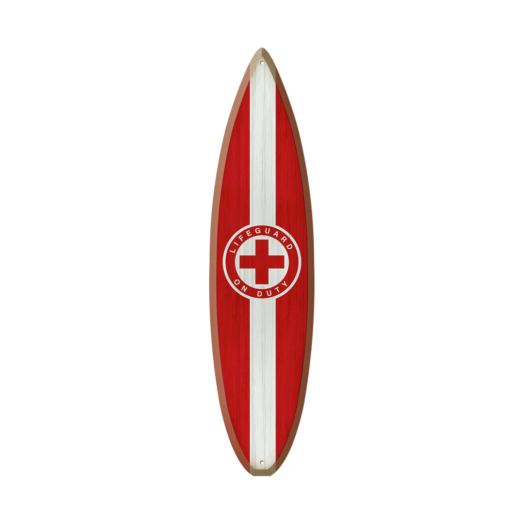 Lifeguard Sign: Generic - Surfboard Wall Art – Old Wood Signs