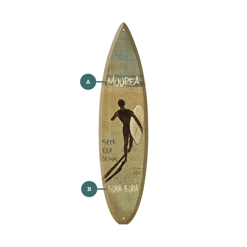 Seek Your Bliss - Surfboard Wall Art – Old Wood Signs