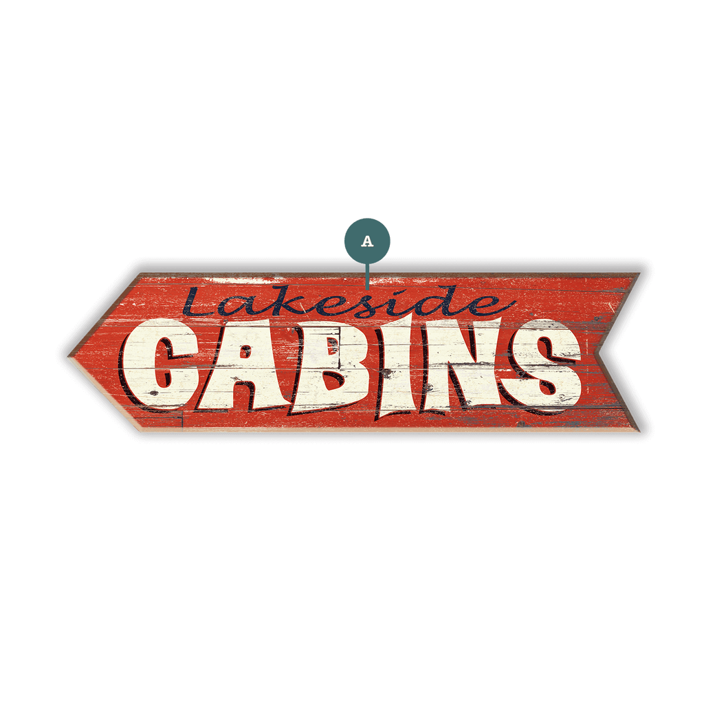 Cabin Arrows: Personalized - Wood Wall Decor – Old Wood Signs