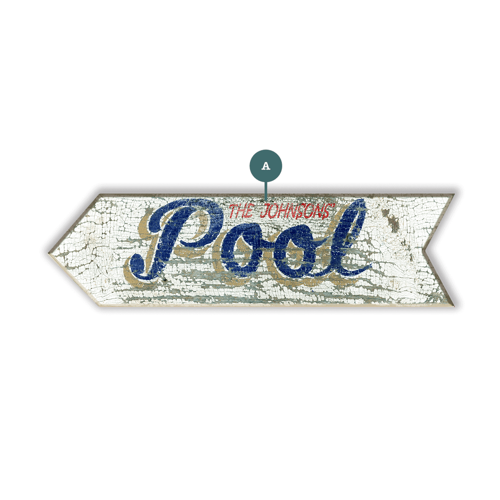 Pool Arrows - Wood Wall Decor – Old Wood Signs