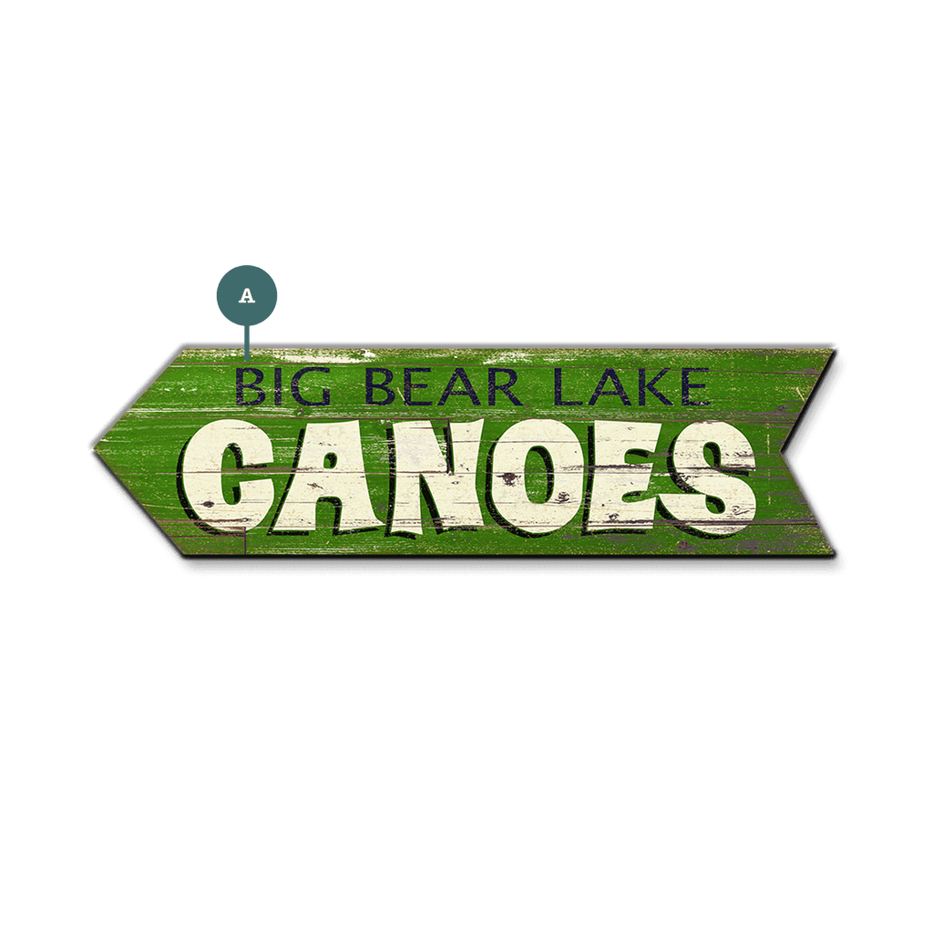Canoe Arrow (Personalized) - Wood Wall Decor – Old Wood Signs