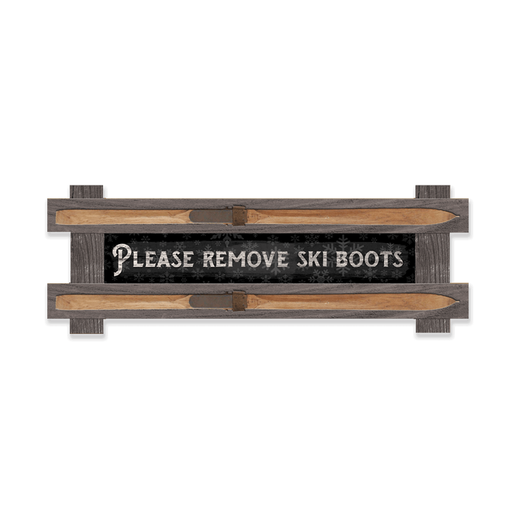 Remove Ski Boots: Generic - Framed Wall Decor – Old Wood Signs