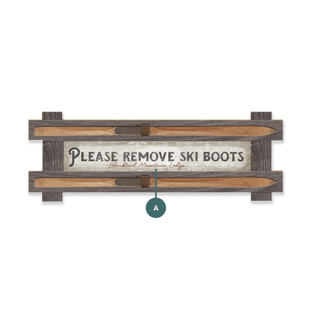 Remove Ski Boots: Personalized - Framed Wall Decor – Old Wood Signs