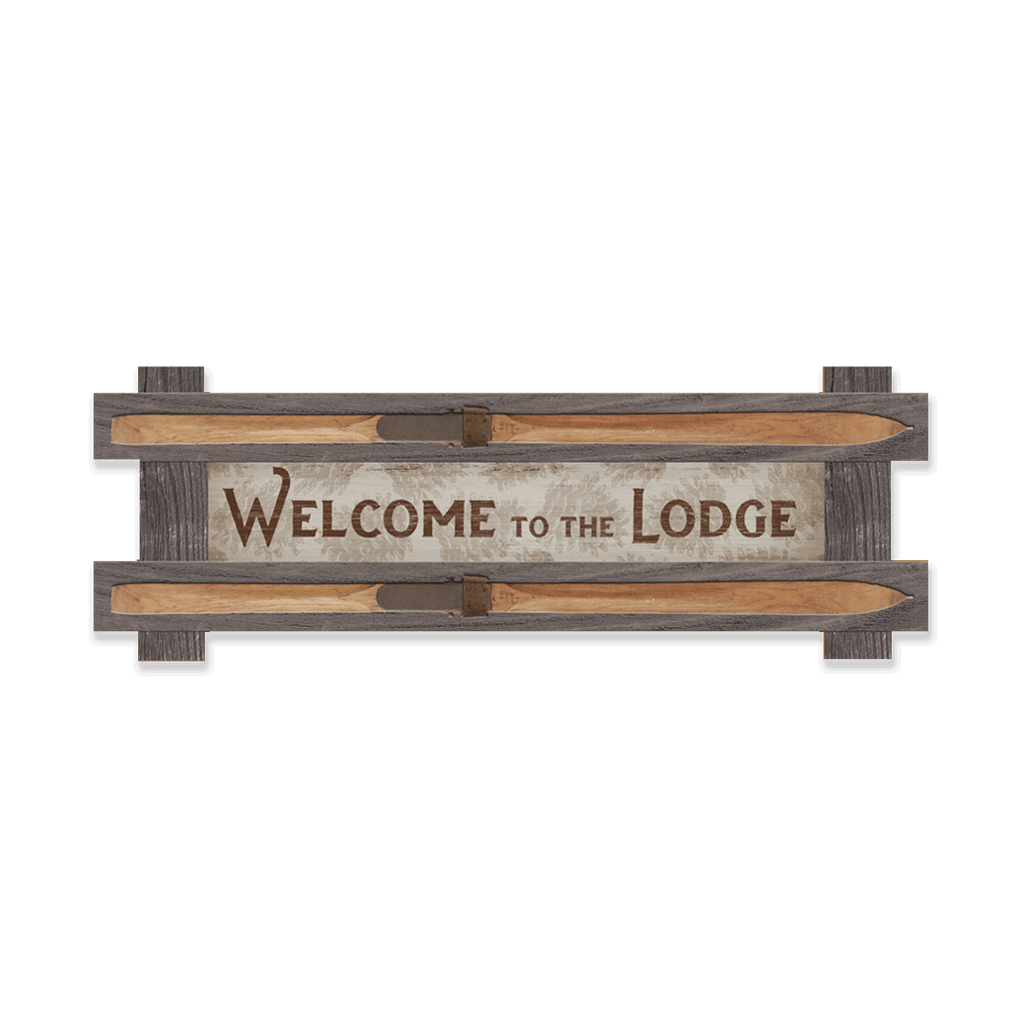 Welcome to the Lodge: Generic - Framed Wall Decor – Old Wood Signs