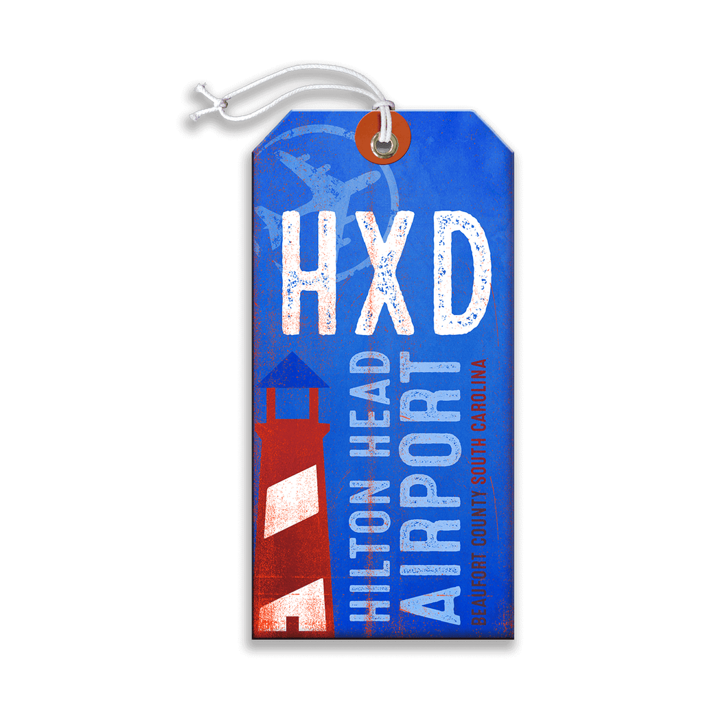 Hilton Head Airport - Luggage Tag – Old Wood Signs