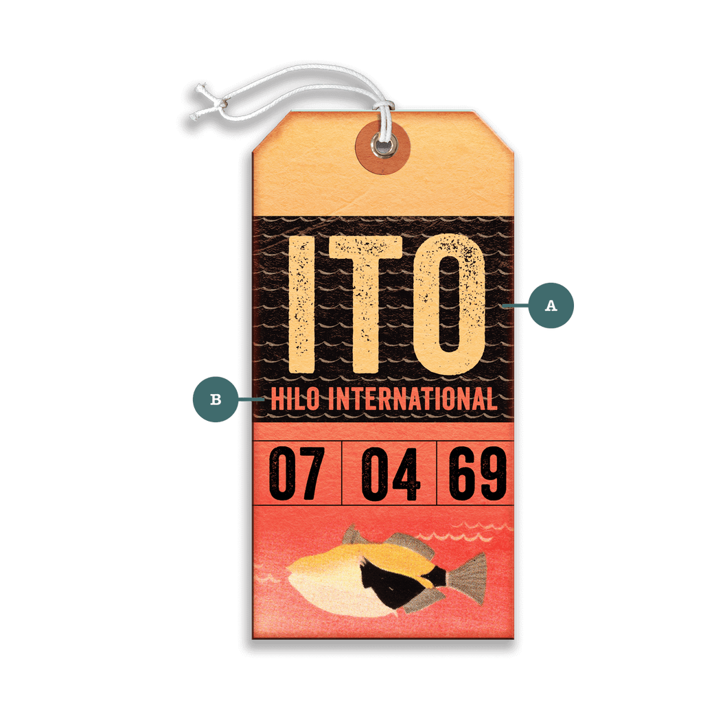 Hilo International - Luggage Tag – Old Wood Signs