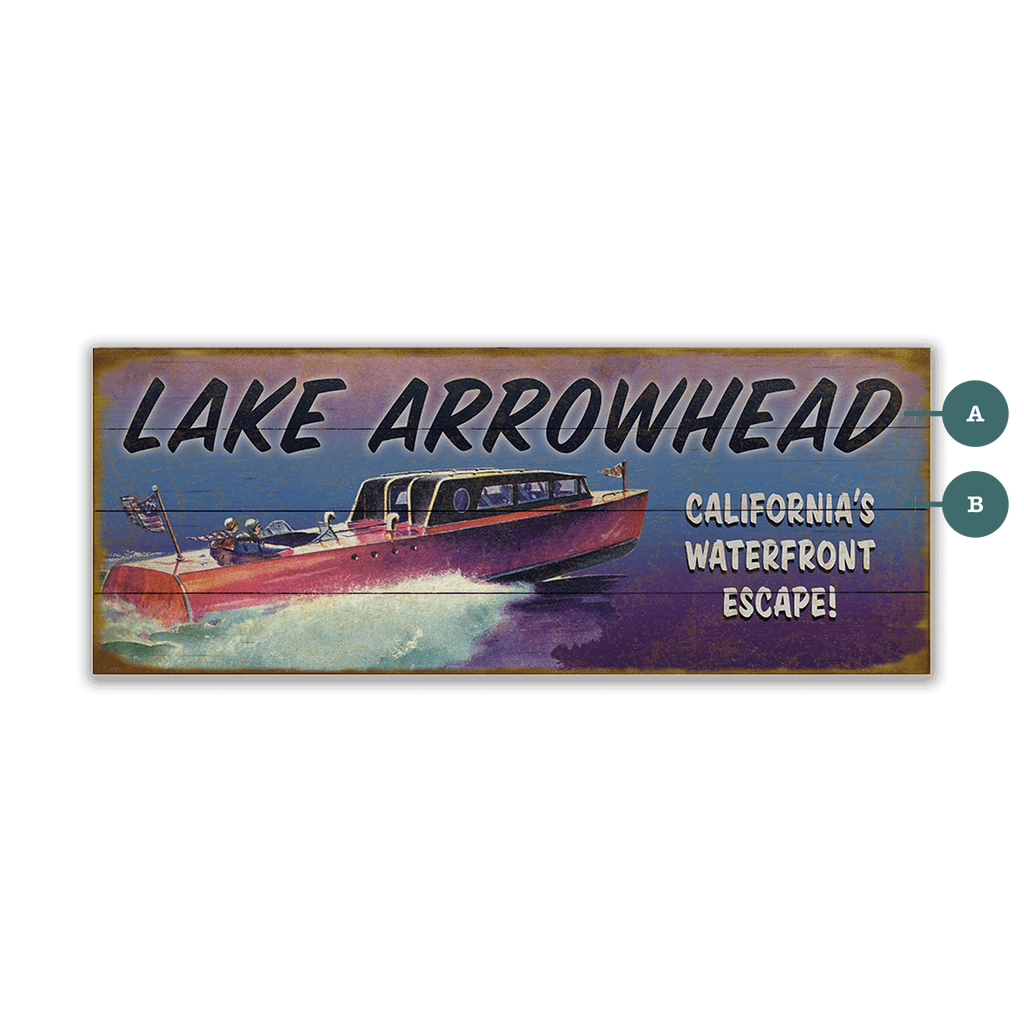 Waterfront Escape - Wood & Metal Wall Art – Old Wood Signs