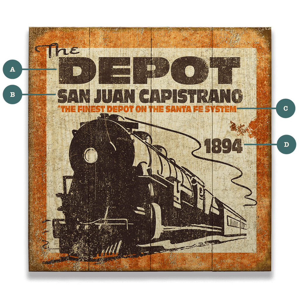The Depot - Wood & Metal Wall Art – Old Wood Signs