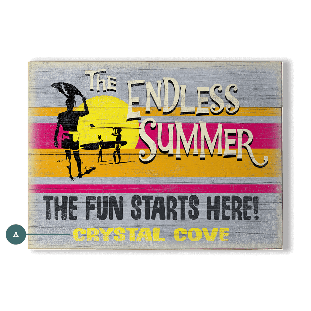 The Endless Summer: Crystal Cove - Wood & Metal Wall Art – Old Wood Signs