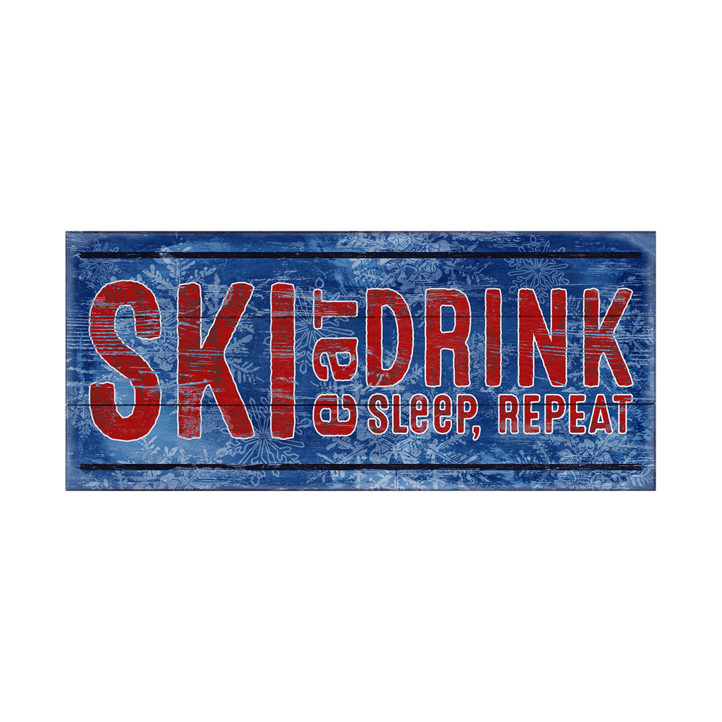 Après-Ski Rituals: Generic - Wood & Metal Wall Art – Old Wood Signs