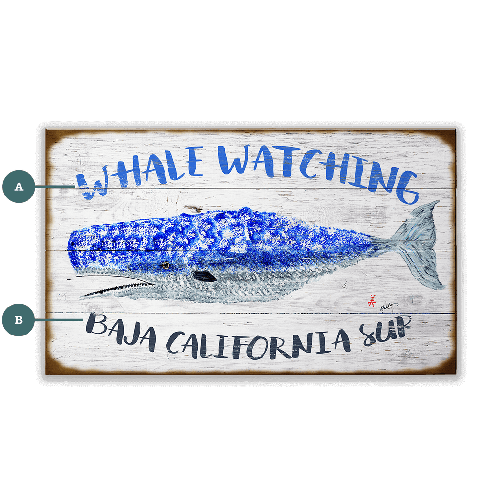 Whale Watching - Wood & Metal Wall Art – Old Wood Signs